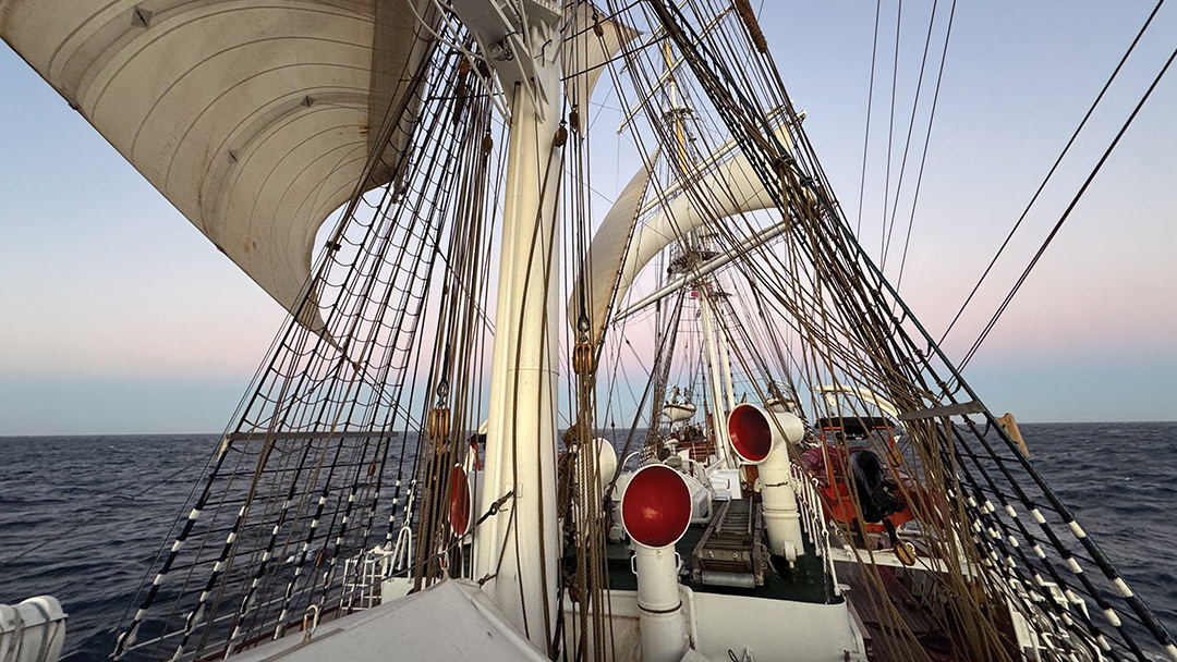 Tall Ship Trainees on the Statsraad Lehmkuhl - 48° North